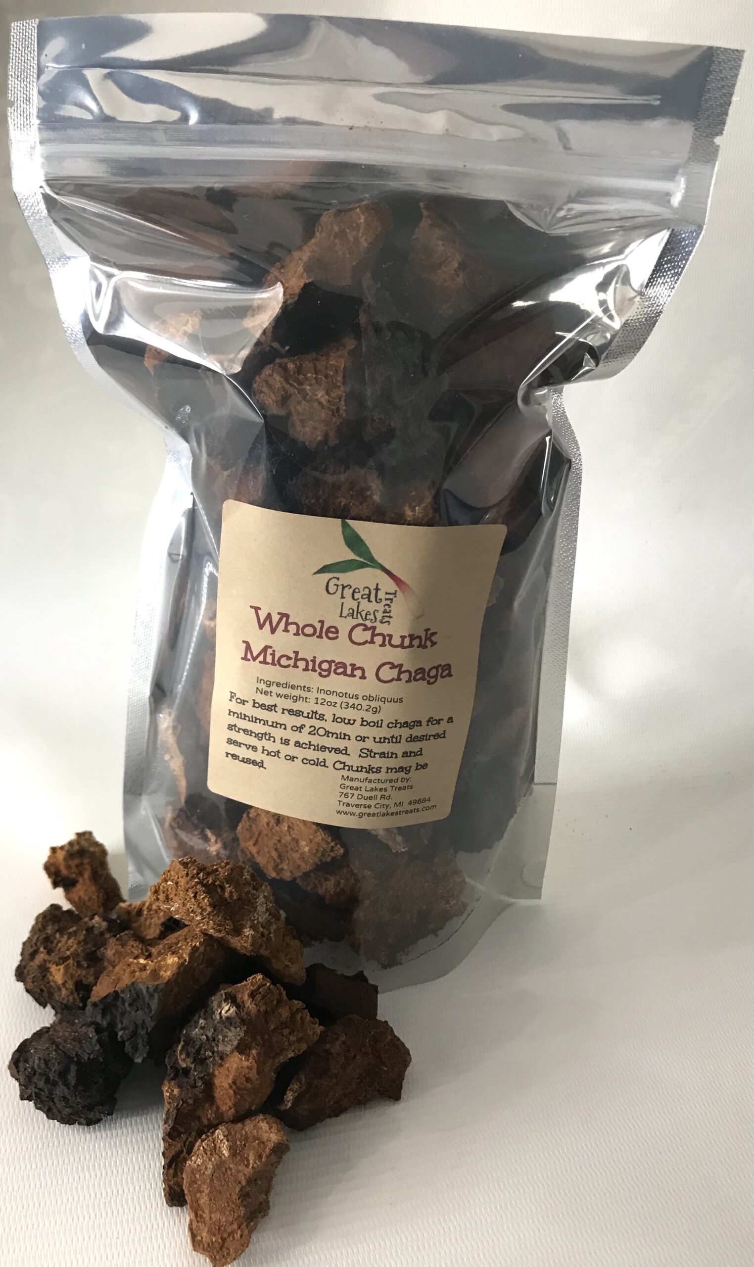 Chaga Chunks from Northern Michigan - Wild Authentic Chaga (12oz bag ...