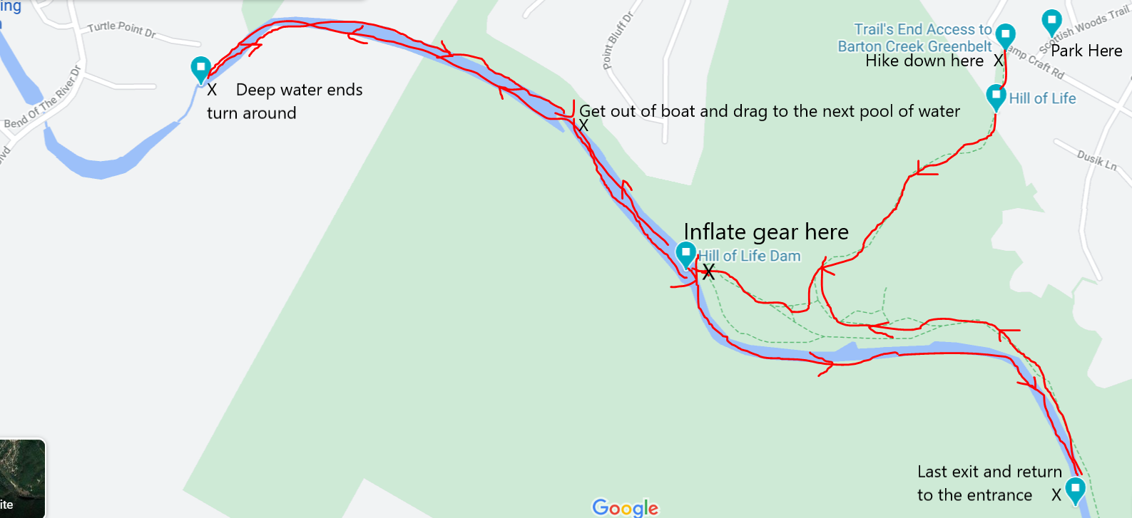 Barton Creek Greenbelt - Hill of Life - Self-Guided Packraft Tours - A ...